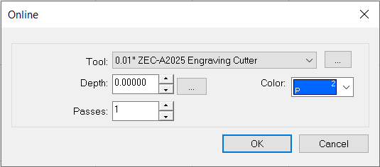 Werkzeugpfad einstellungen