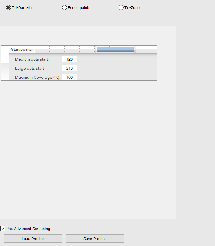 Variable Dot Setup Screening Types