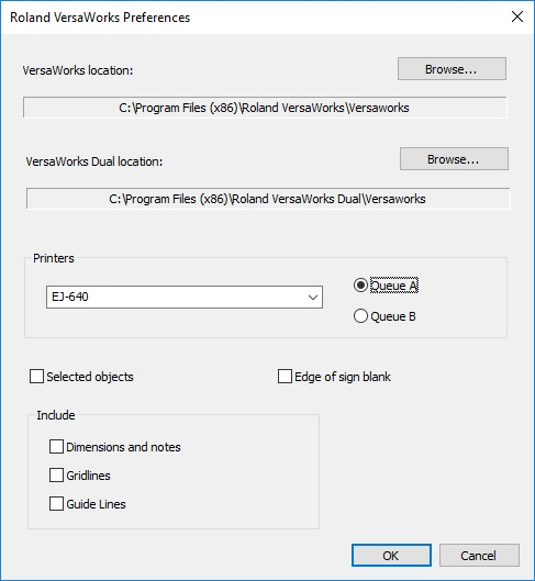 Sending a Job from SignLab to VersaWorks
